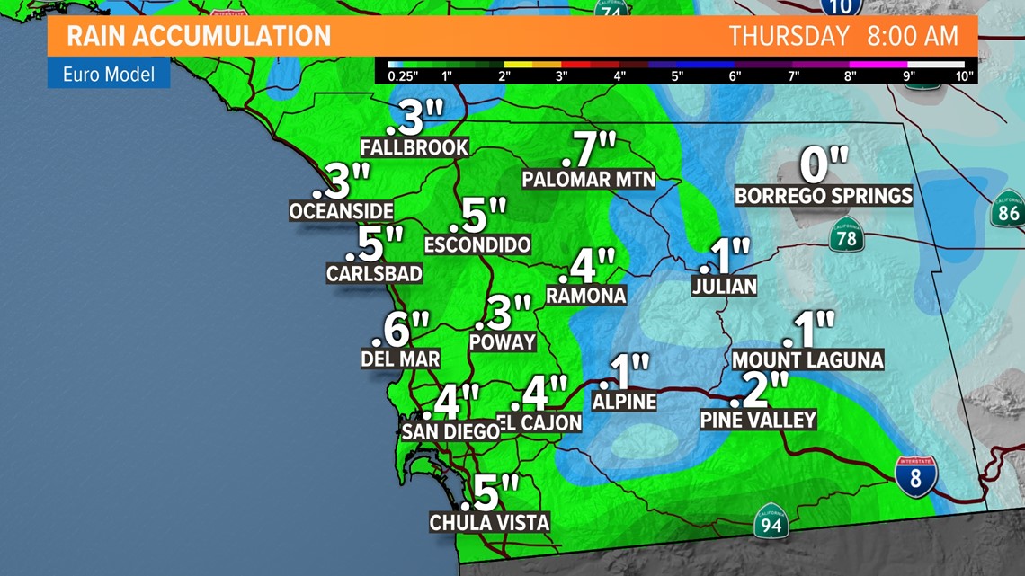 Strong Pacific storm to bring rain to California | cbs8.com