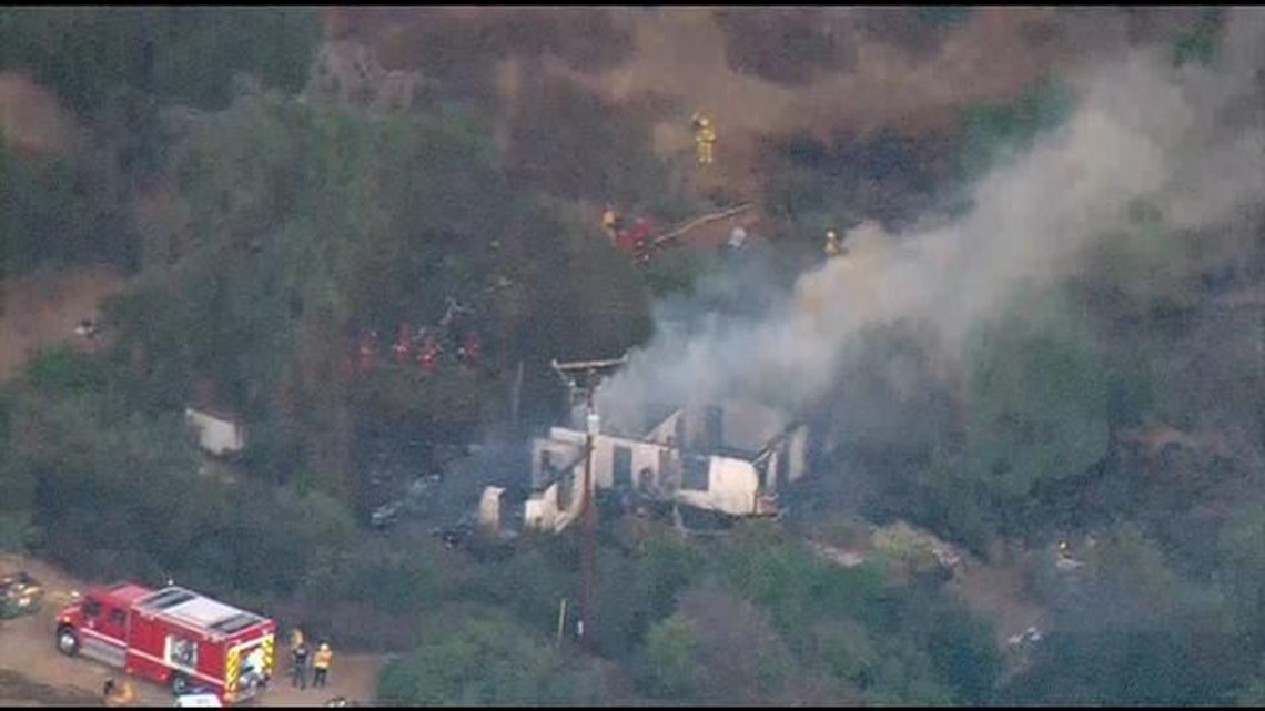 House fire shuts down Hwy 78 in Ramona | cbs8.com