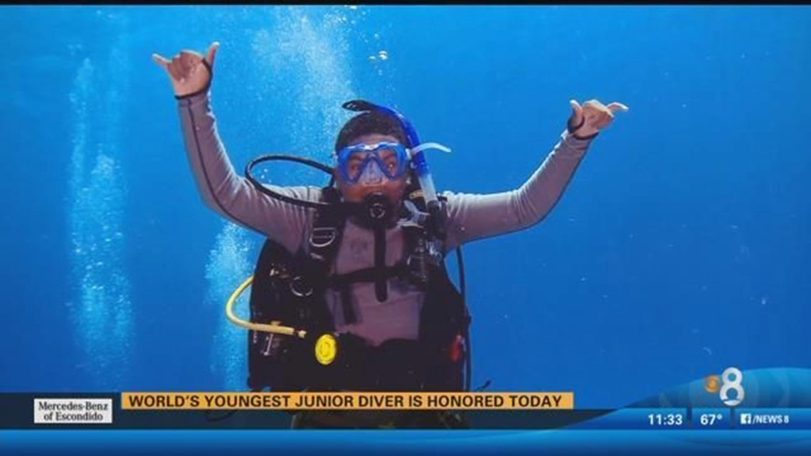 Local 12-year-old honored as youngest Junior Master Scuba Diver | cbs8.com