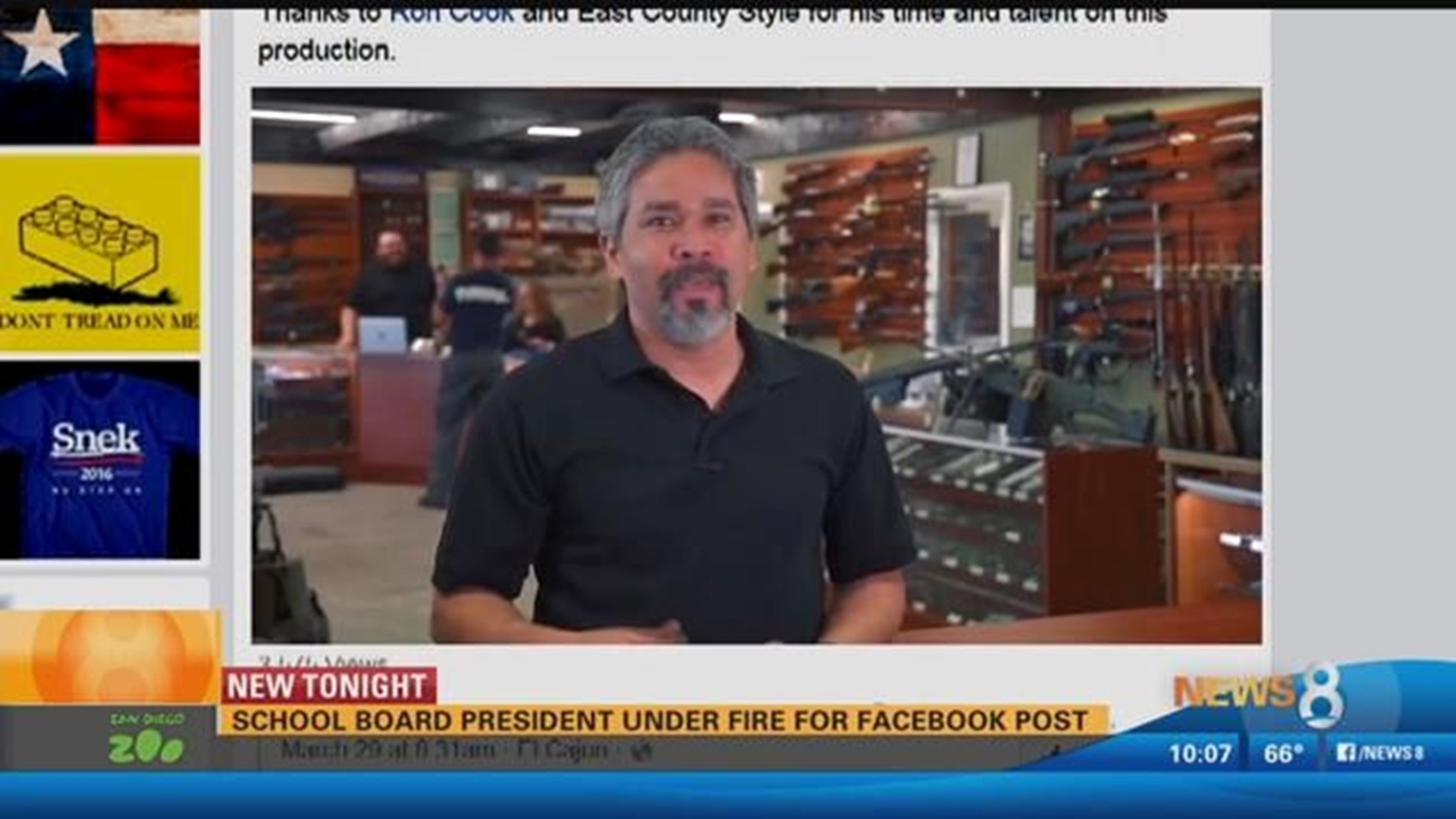 David Chong: School board president under fire for Facebook post | cbs8.com