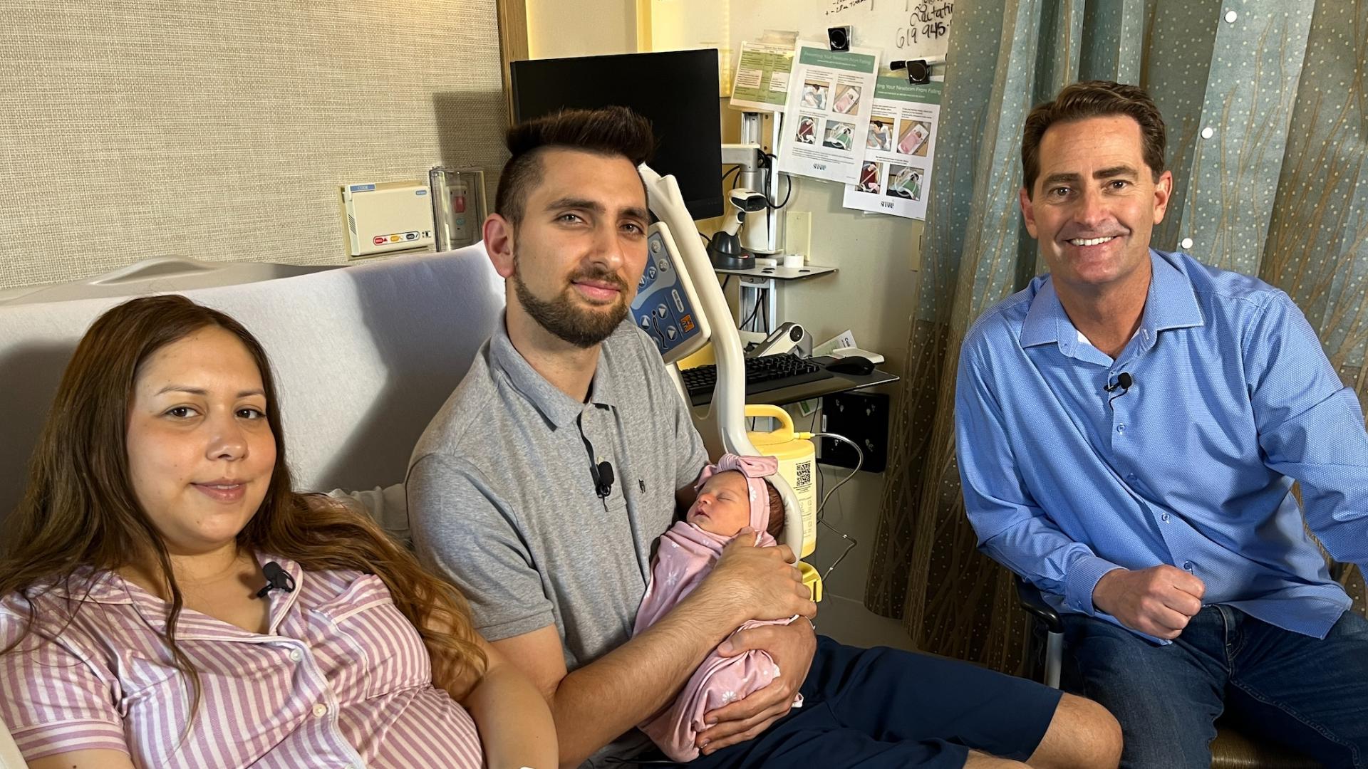 First baby born at Sharp Grossmont returns for his firstborn | cbs8.com