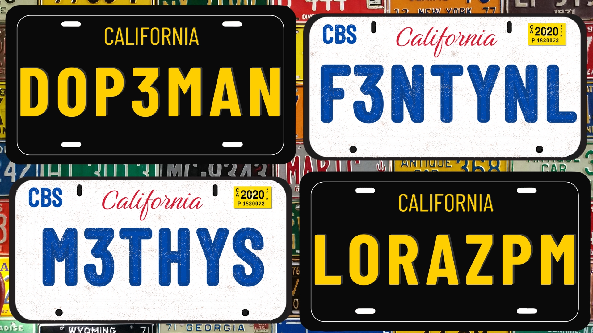 Rejected license plates in California | cbs8.com