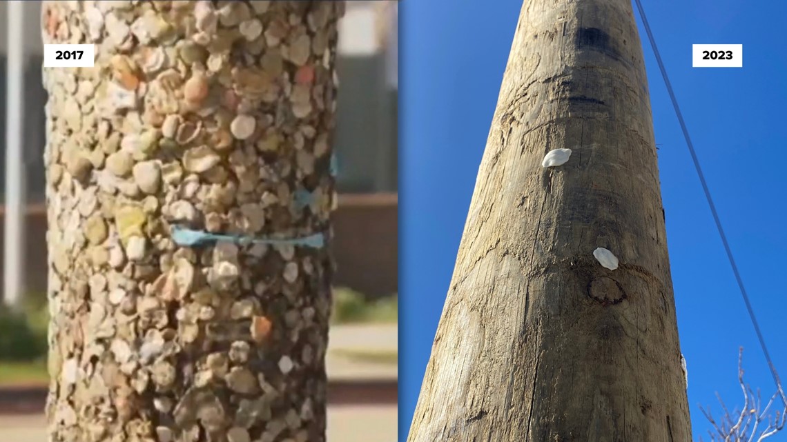 Bubblegum pole in Pacific Beach replaced on the corner of Garnet Avenue ...