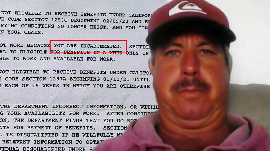 EDD sends ‘You are incarcerated’ letters denying benefits | cbs8.com