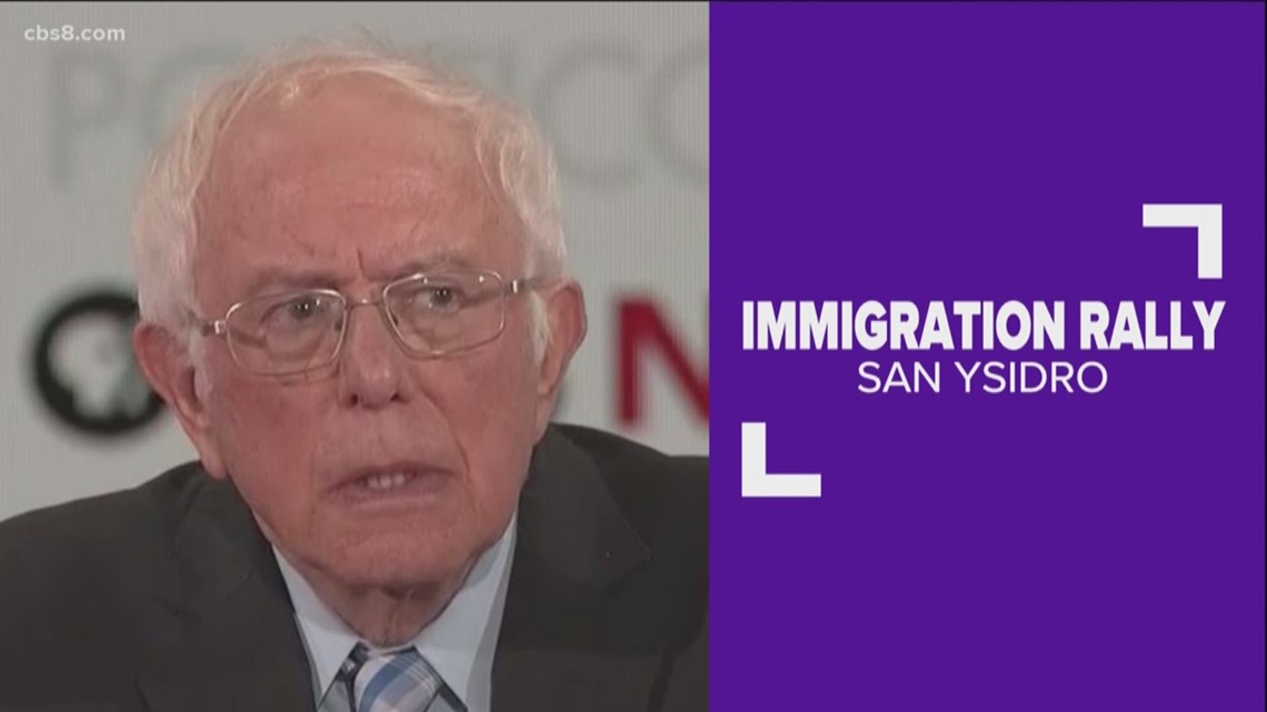 Bernie Sanders holds immigration rally in San Ysidro | cbs8.com