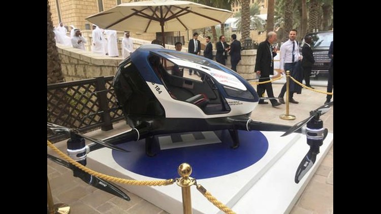 Up, up and away: Passenger-carrying drone to fly in Dubai | cbs8.com