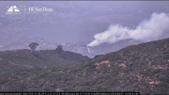 Brush fire, smoke, flames, evacuations, map in Bonsall of San Diego County | cbs8.com