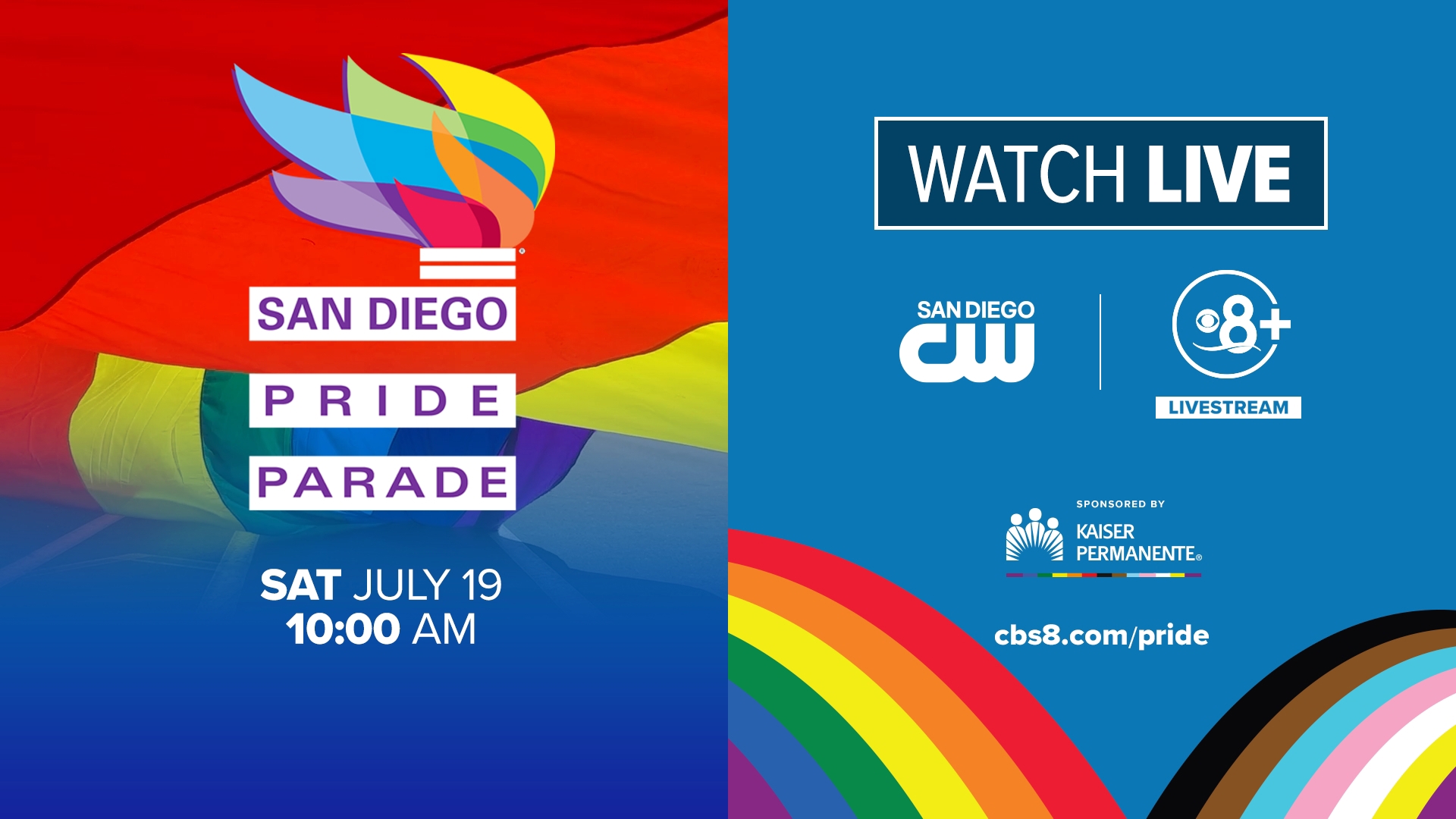 San Diego Pride Parade 2025 | How to watch full coverage July 19 | cbs8.com