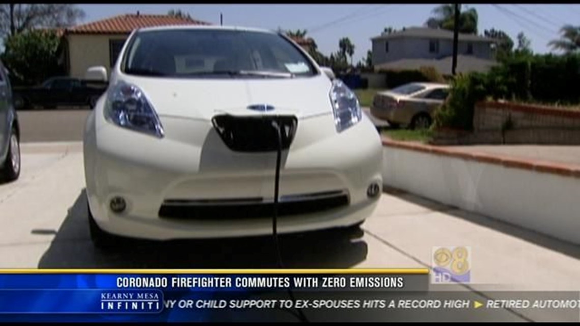 Coronado firefighter commutes with zero emissions | cbs8.com