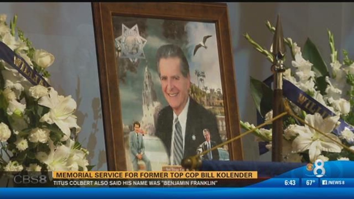 Memorial service for former top cop Bill Kolender | cbs8.com