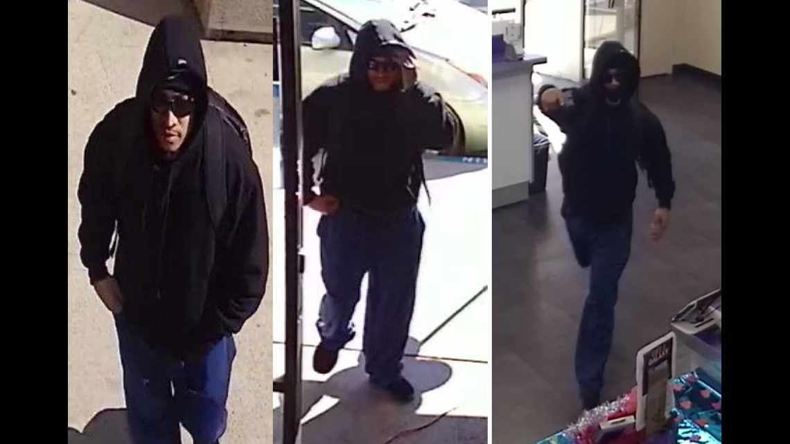 Suspects sought in 3 cellphone store robberies | cbs8.com