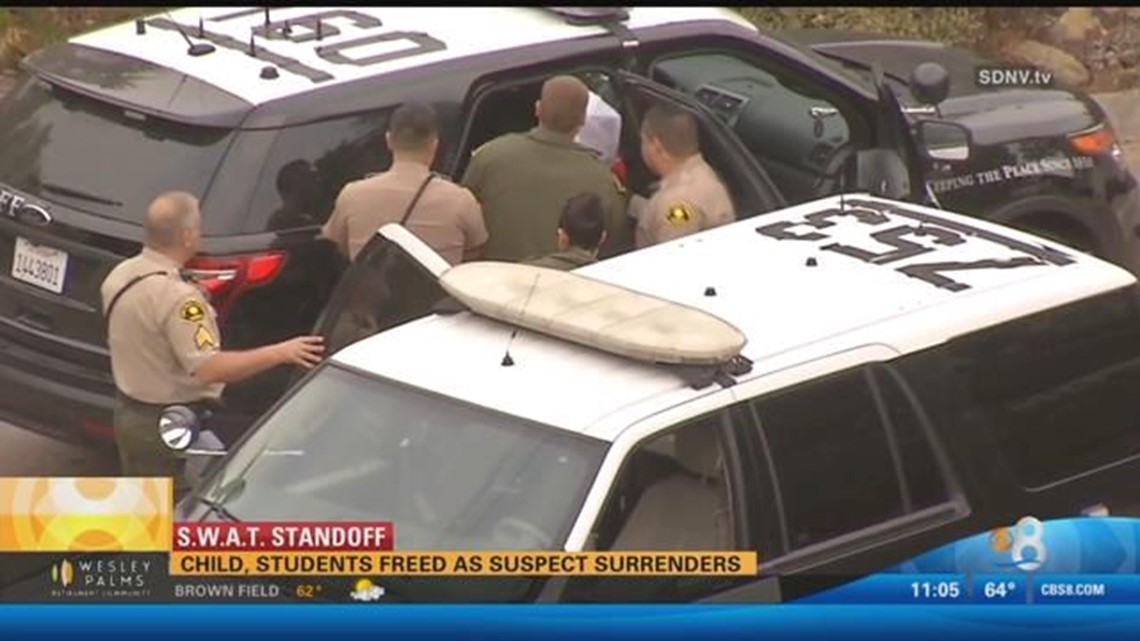 SD Sheriff's Dept: SWAT situation over, child and students safe | cbs8.com