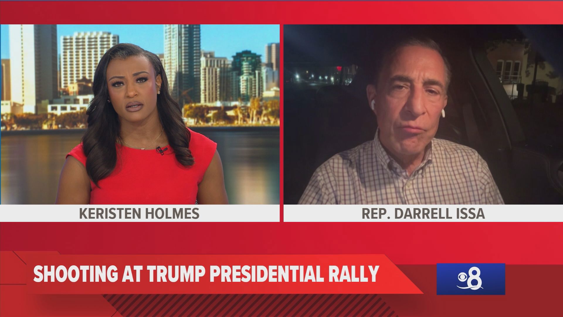 Rep. Darrell Issa reacts to assassination attempt of former President ...