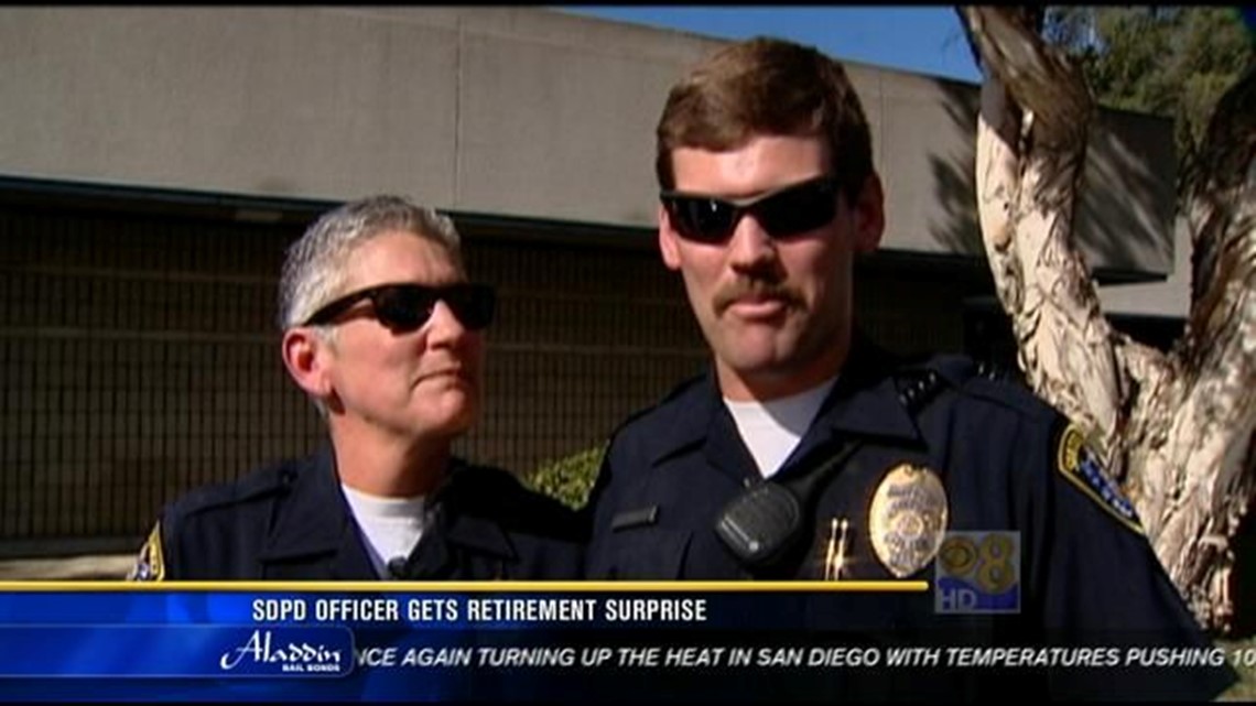 SDPD officer gets retirement surprise | cbs8.com
