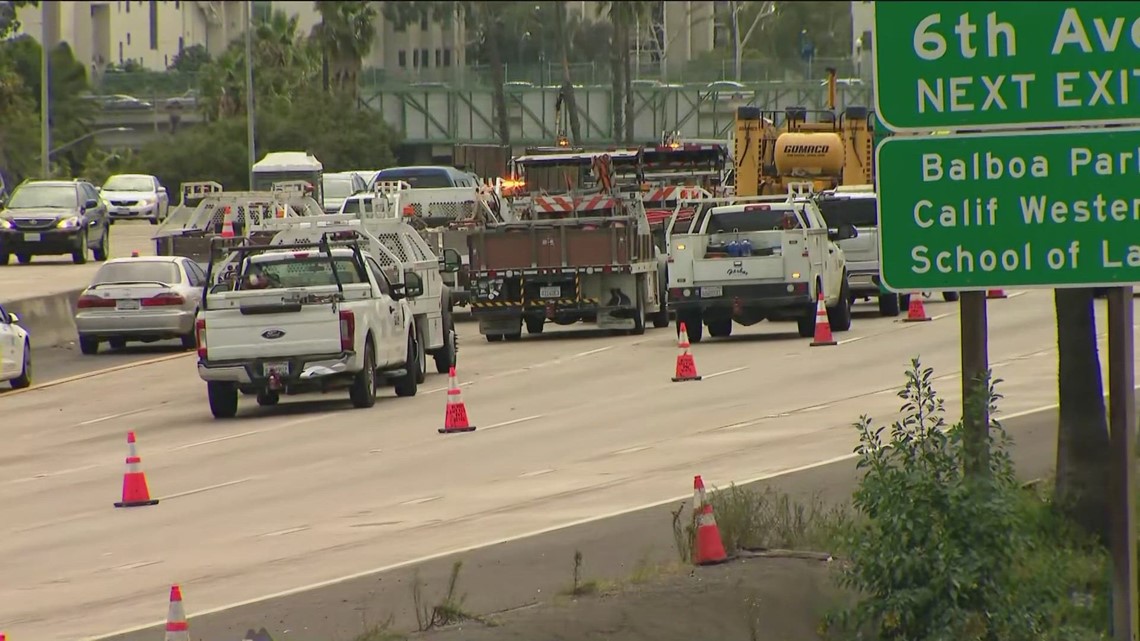 Northbound I-5 closure this weekend starting in National City | cbs8.com
