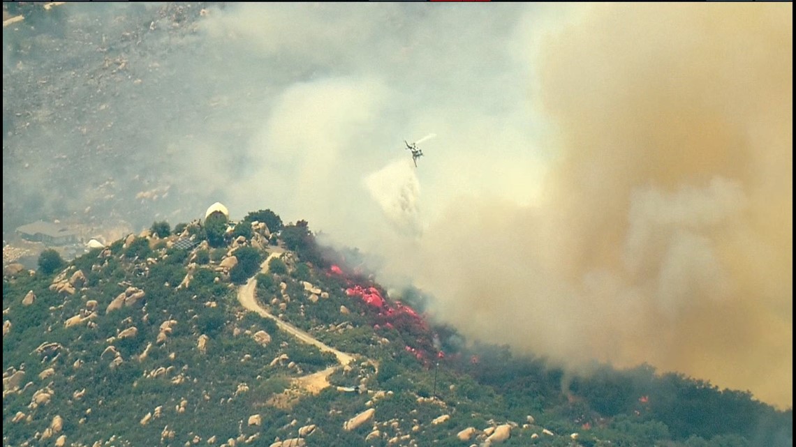 100-acre Skyline Fire near Jamul fully contained as of Sunday evening ...