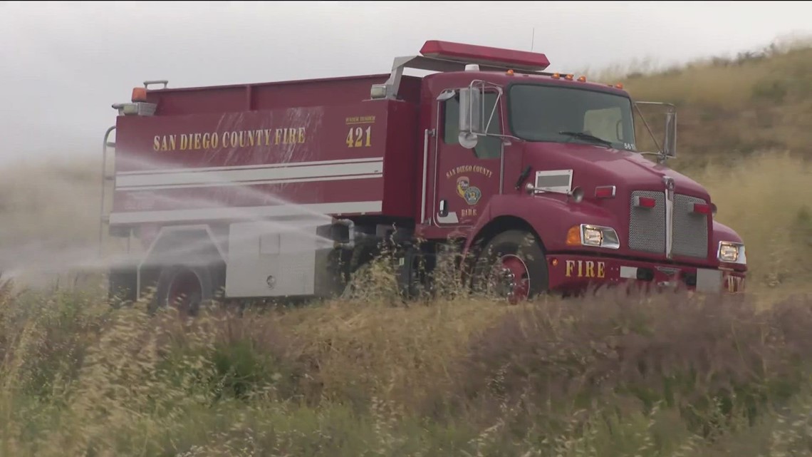 Cal Fire sprays roadside retardant to prevent wildfires | cbs8.com