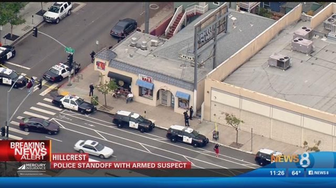 Police Standoff With Armed Suspect In Hillcrest
