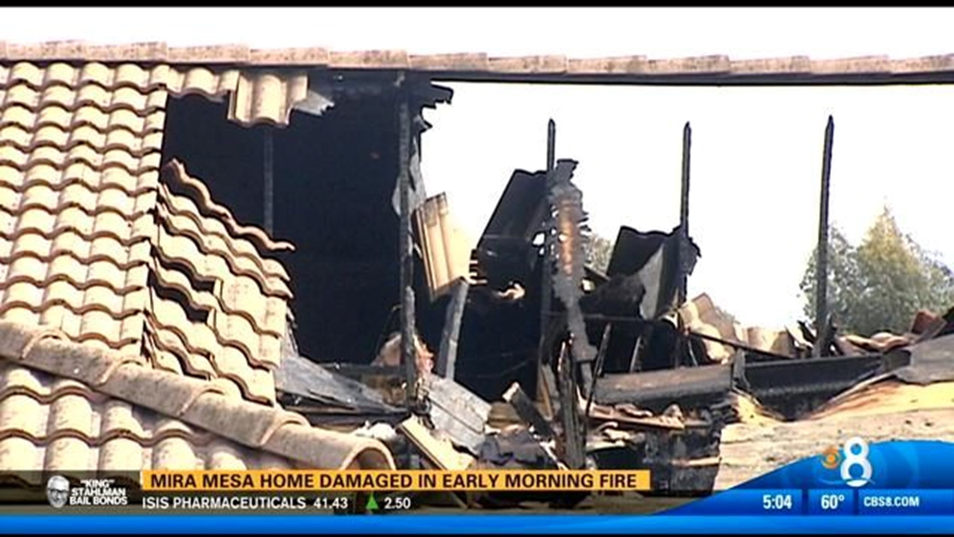 Crews extinguish Mira Mesa house fire | cbs8.com