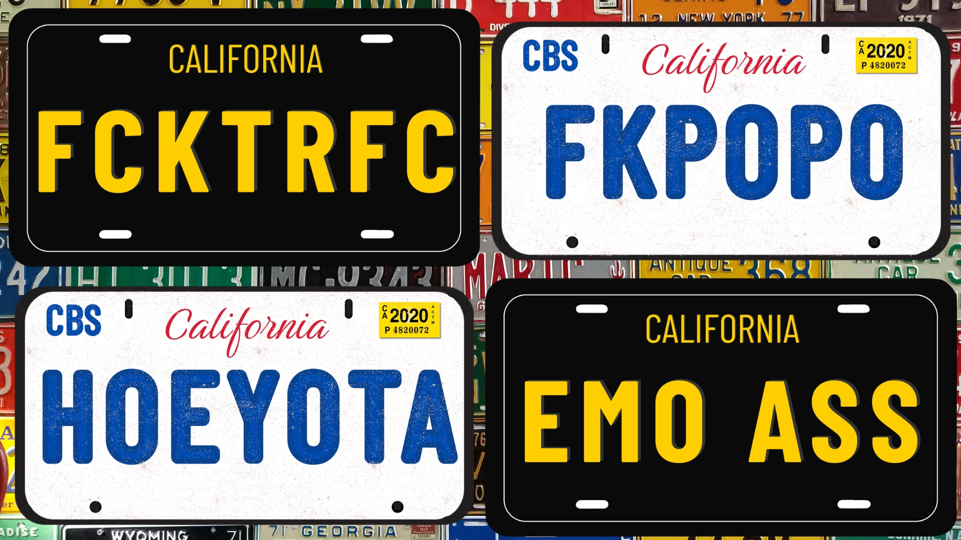 Rejected license plates in California | cbs8.com