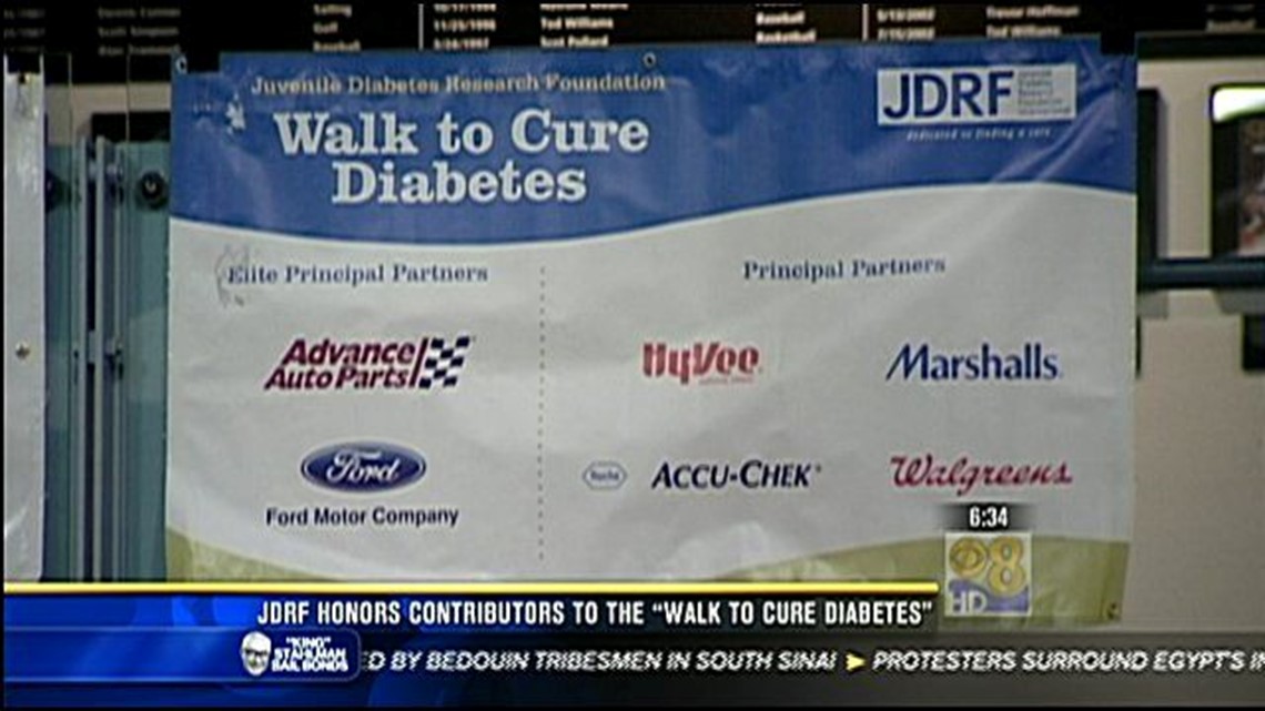 JDRF honors contributors to the "Walk To Cure Diabetes" | cbs8.com