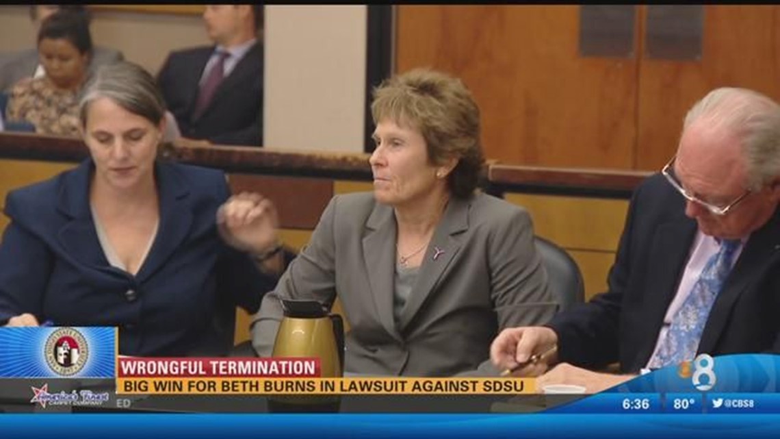 Beth Burns wins $3.3 million lawsuit against SDSU | cbs8.com