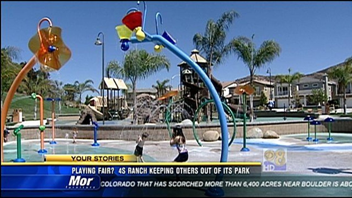 Playing fair? 4S Ranch keeping others out of its park | cbs8.com