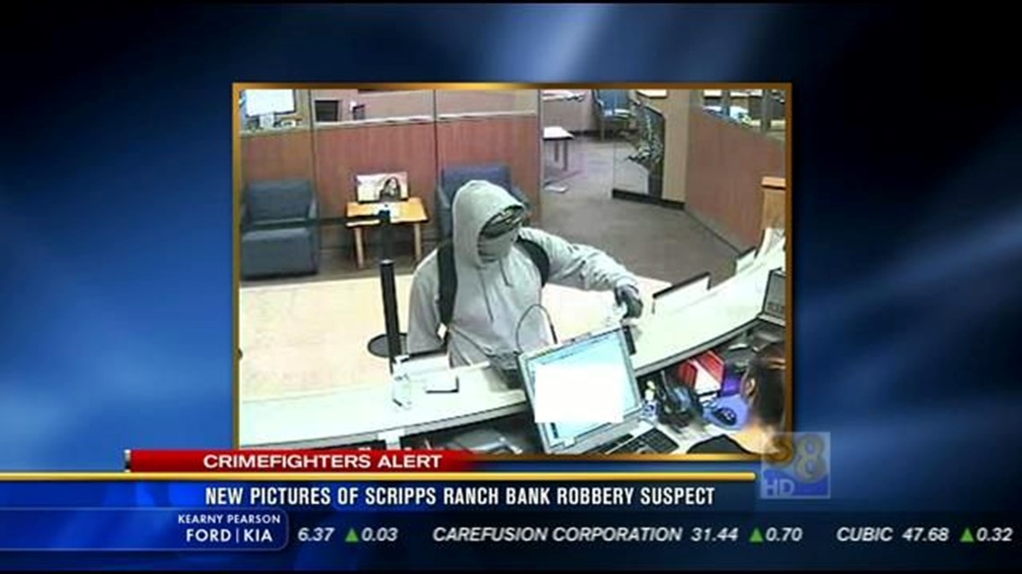 New pictures of Scripps Ranch bank robbery suspect | cbs8.com