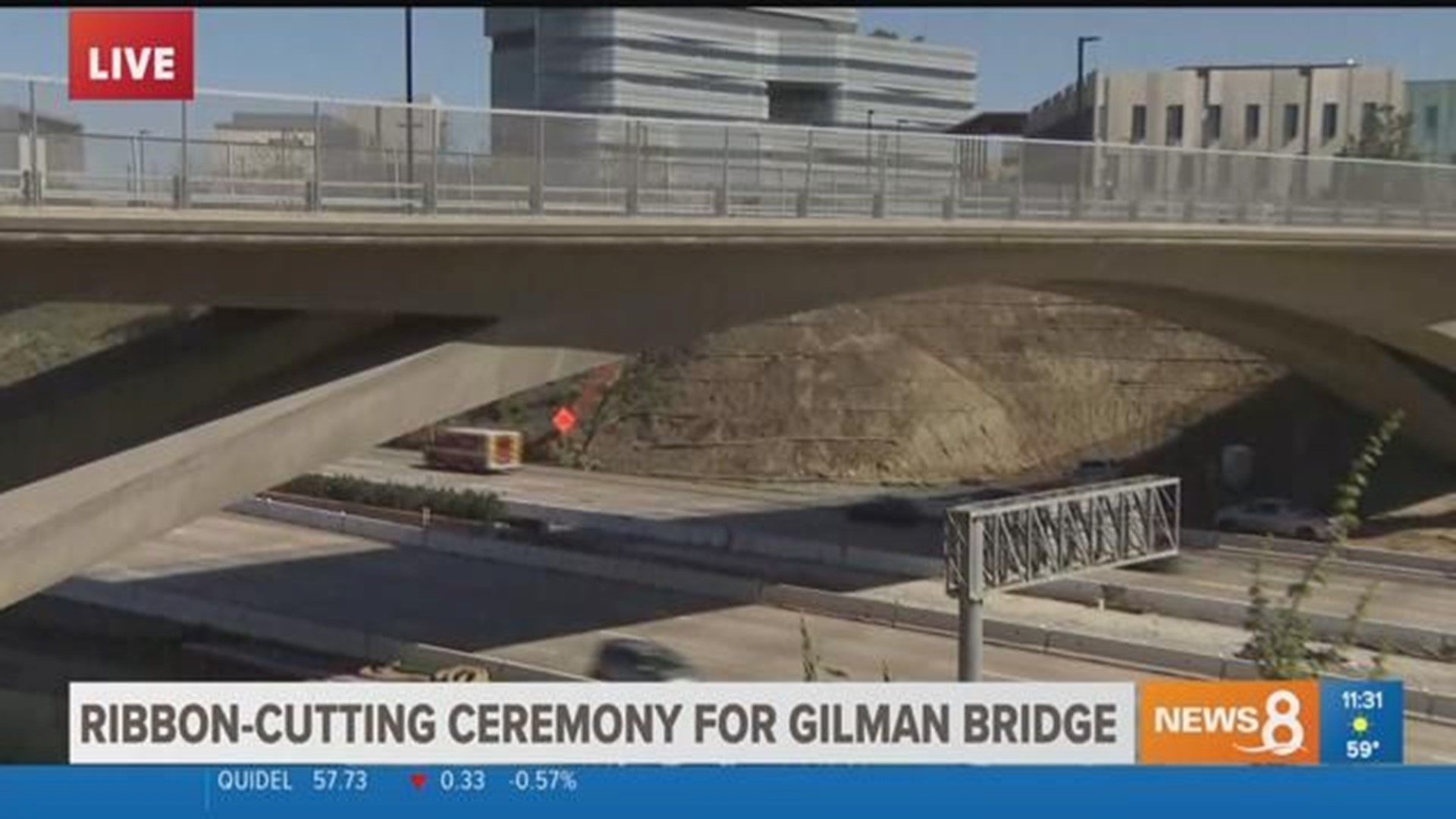 UC San Diego welcomes new Gilman Bridge over I-5 | cbs8.com