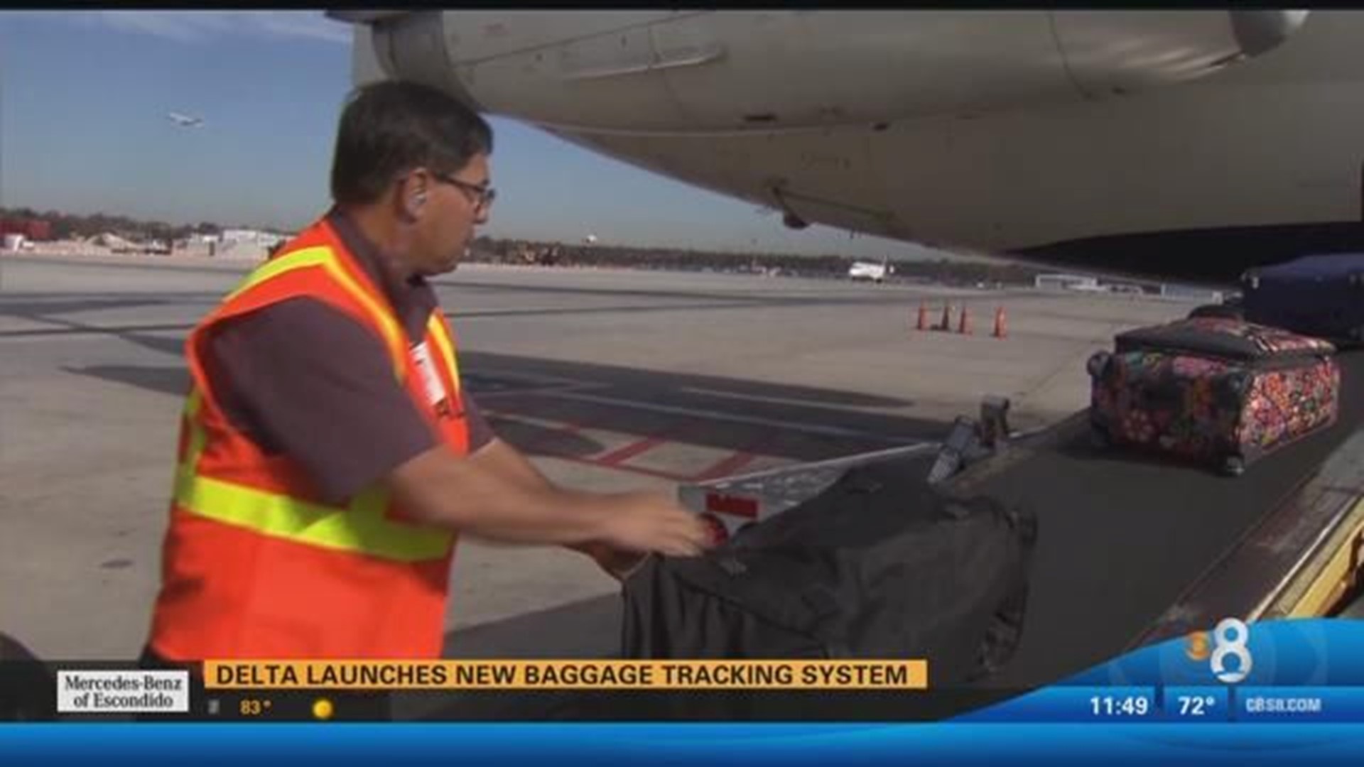 Delta launches new baggage tracking system | cbs8.com
