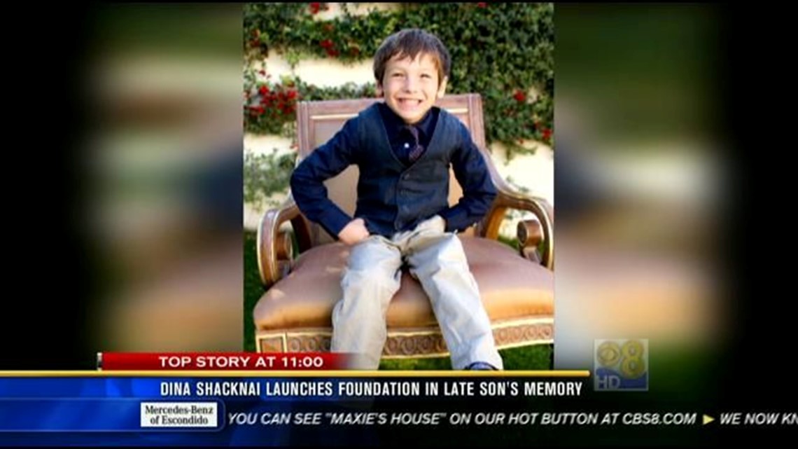Dina Shacknai launches foundation in late son's memory | cbs8.com