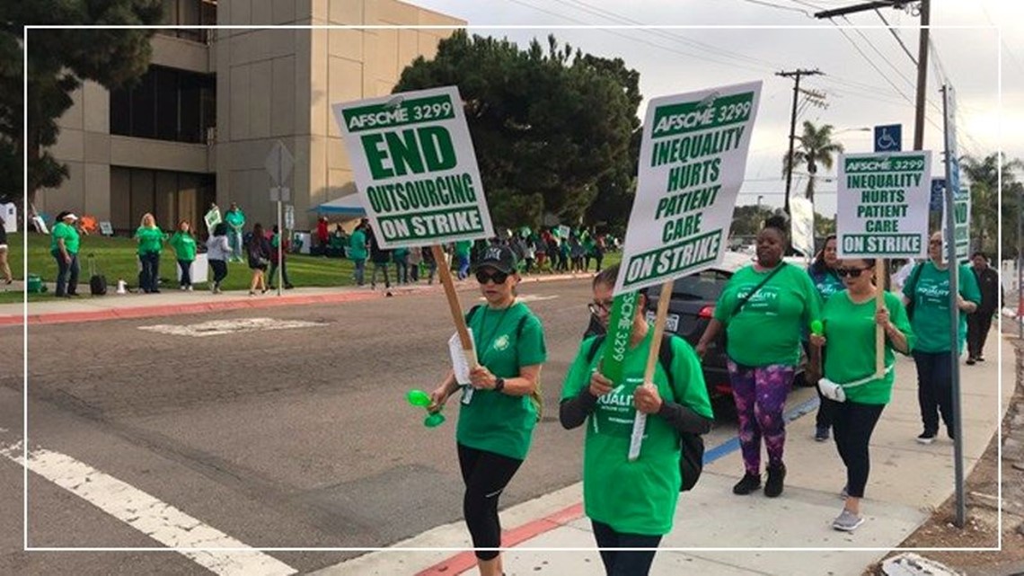 UC San Diego workers begin 3-day strike over outsourcing | cbs8.com