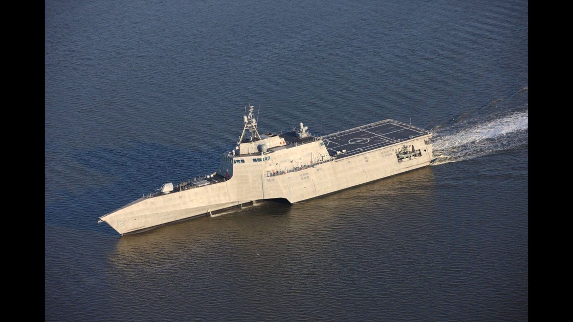 U.S. Navy commissions littoral combat ship USS Omaha | cbs8.com