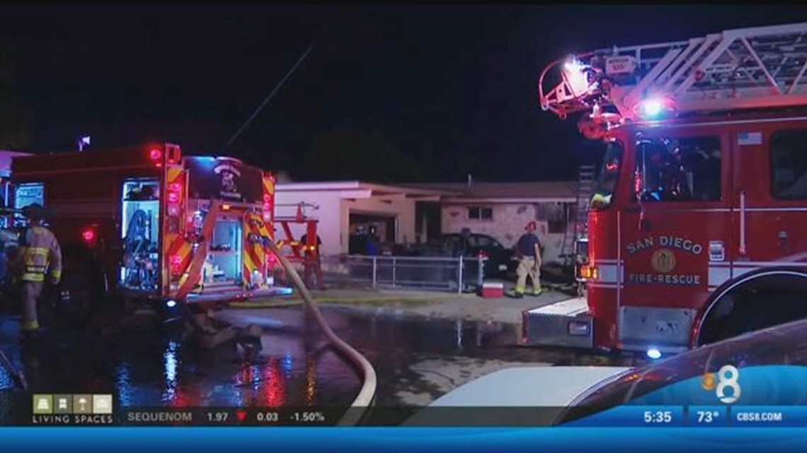 Four displaced after house fire in Emerald Hills | cbs8.com