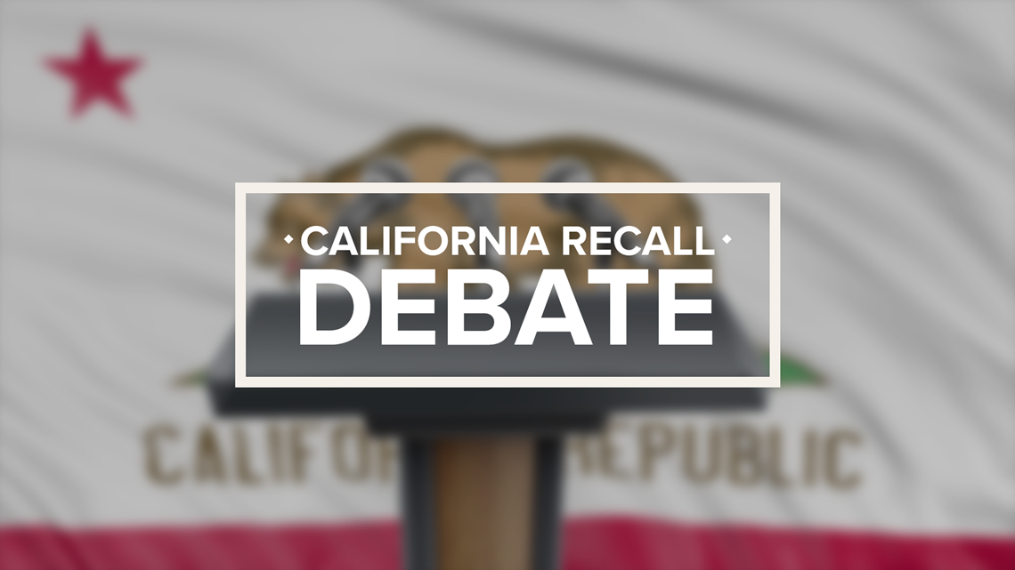 California recall candidates debating Aug. 4 | cbs8.com