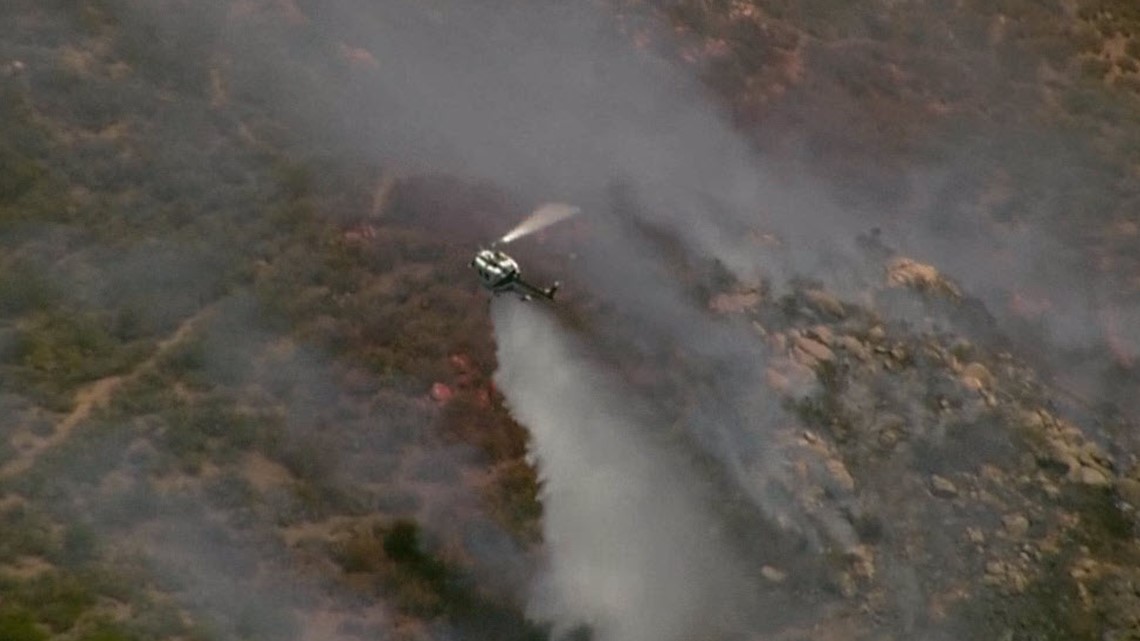 Fire crews quickly knock down vegetation fire in East San Diego County ...