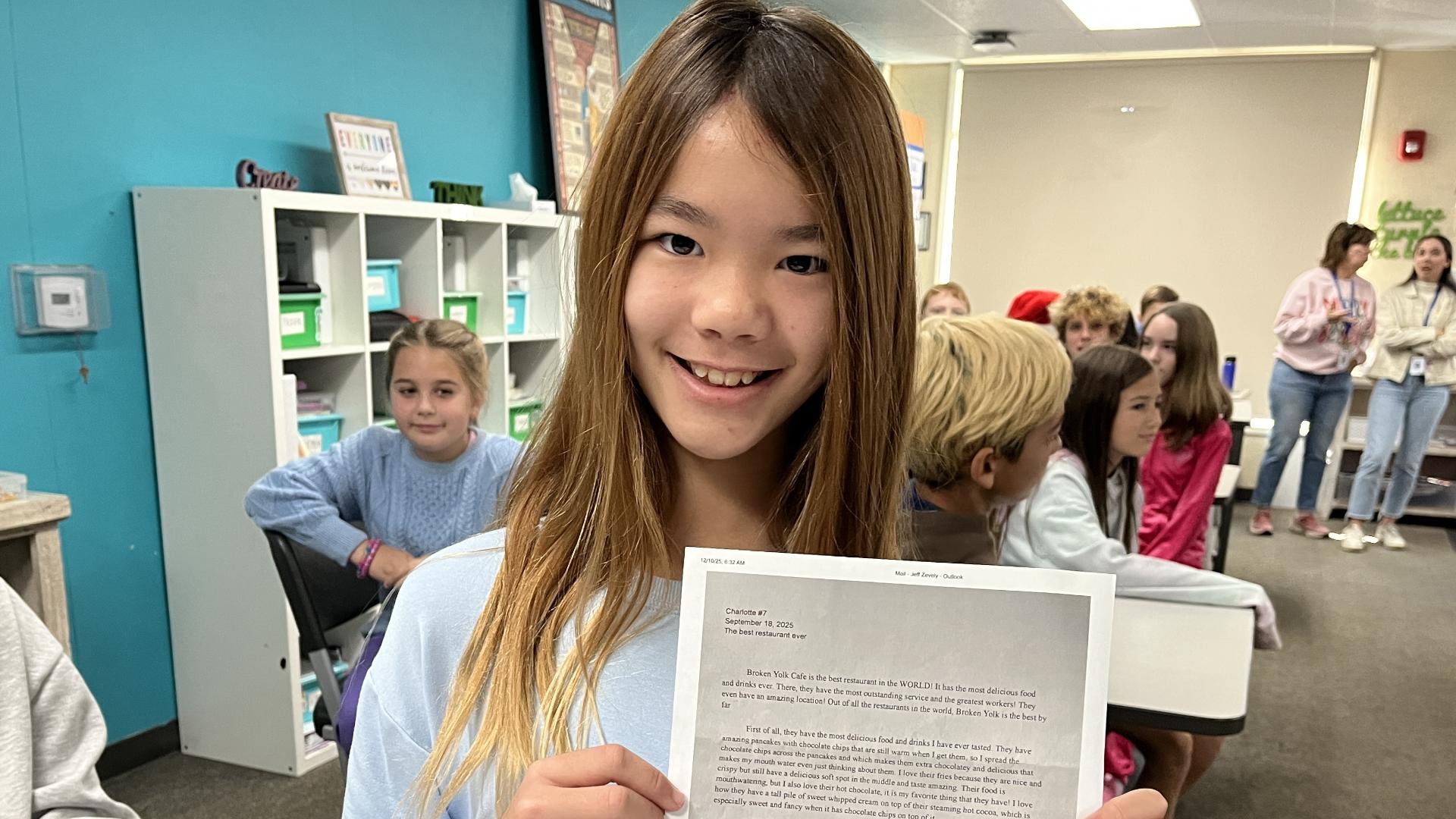 A La Costa cafe treats fifth-grade class to breakfast after girl's ...