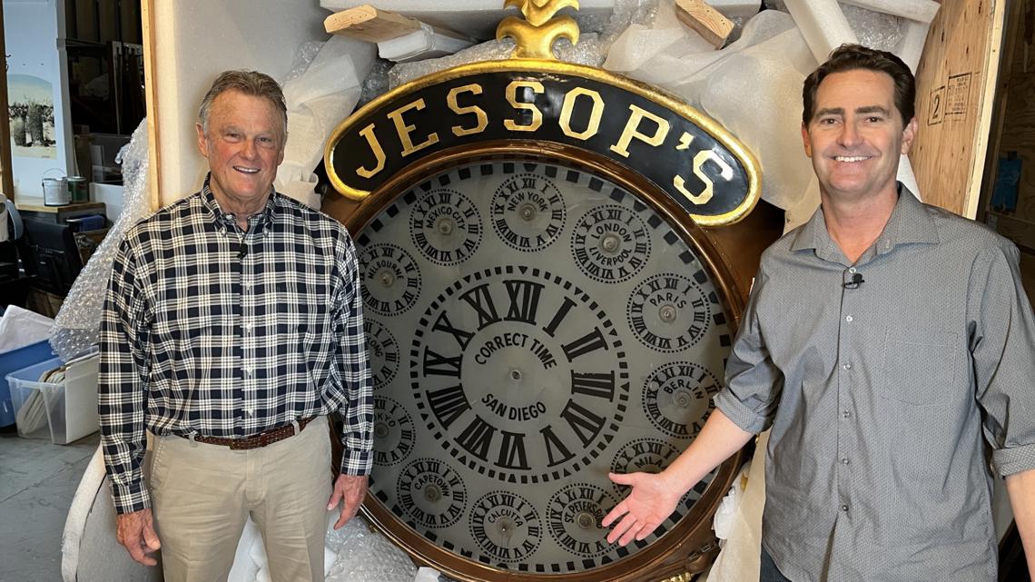 Jessop Clock out of retirement to San Diego History Center by 2028 ...