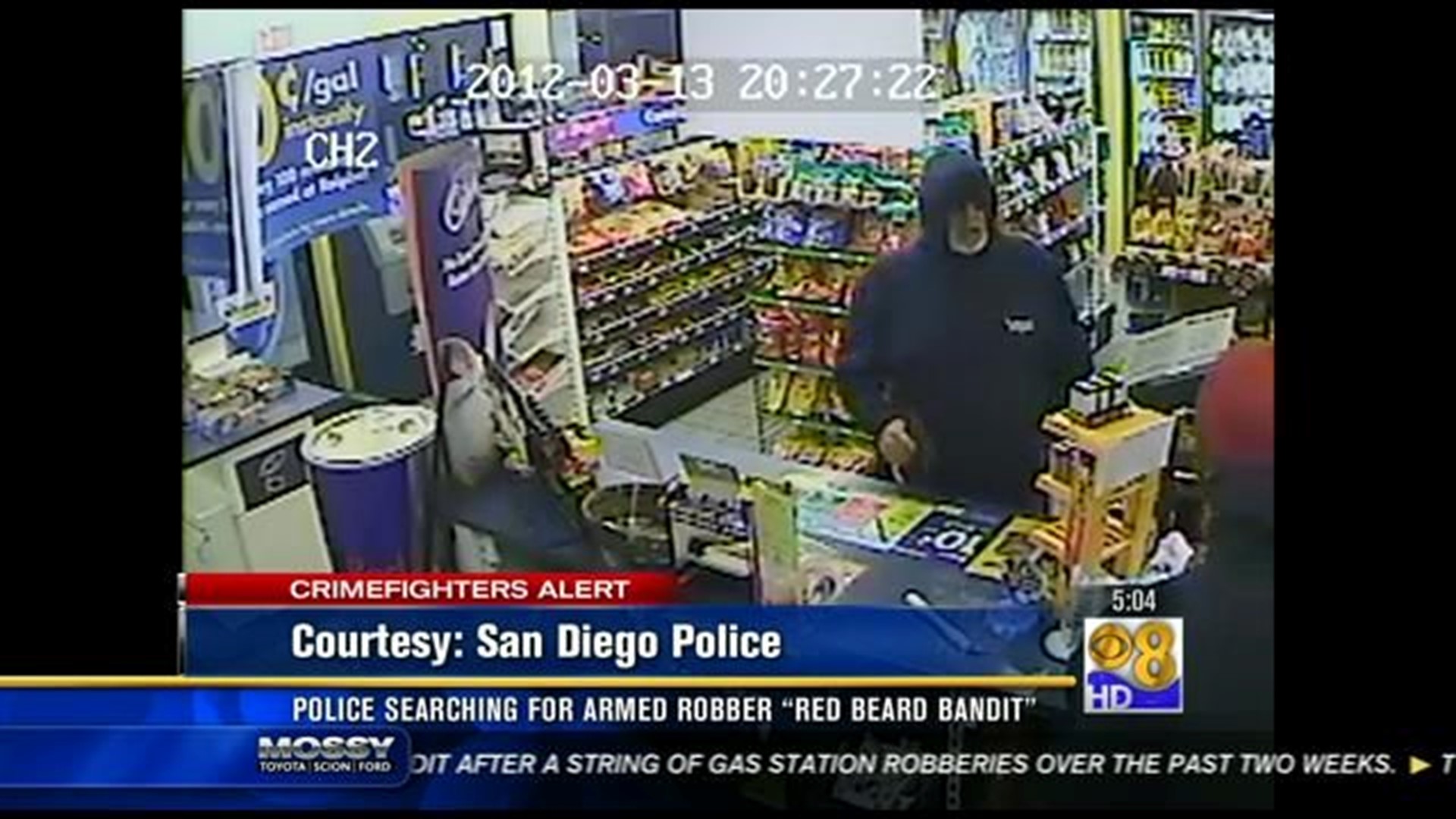 Police searching for armed robber "Red Beard Bandit" | cbs8.com