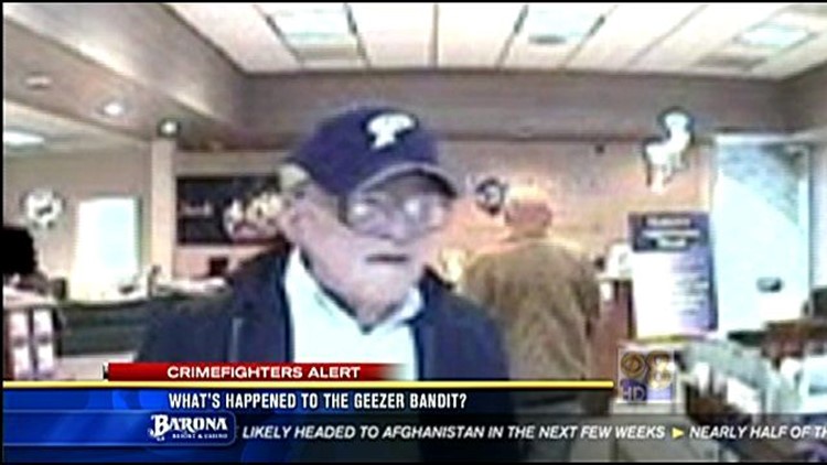 What has happened to the Geezer Bandit? | cbs8.com