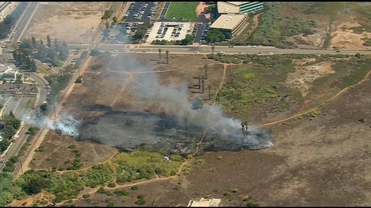 Brush fire burns 3 acres near wildlife refuge | cbs8.com