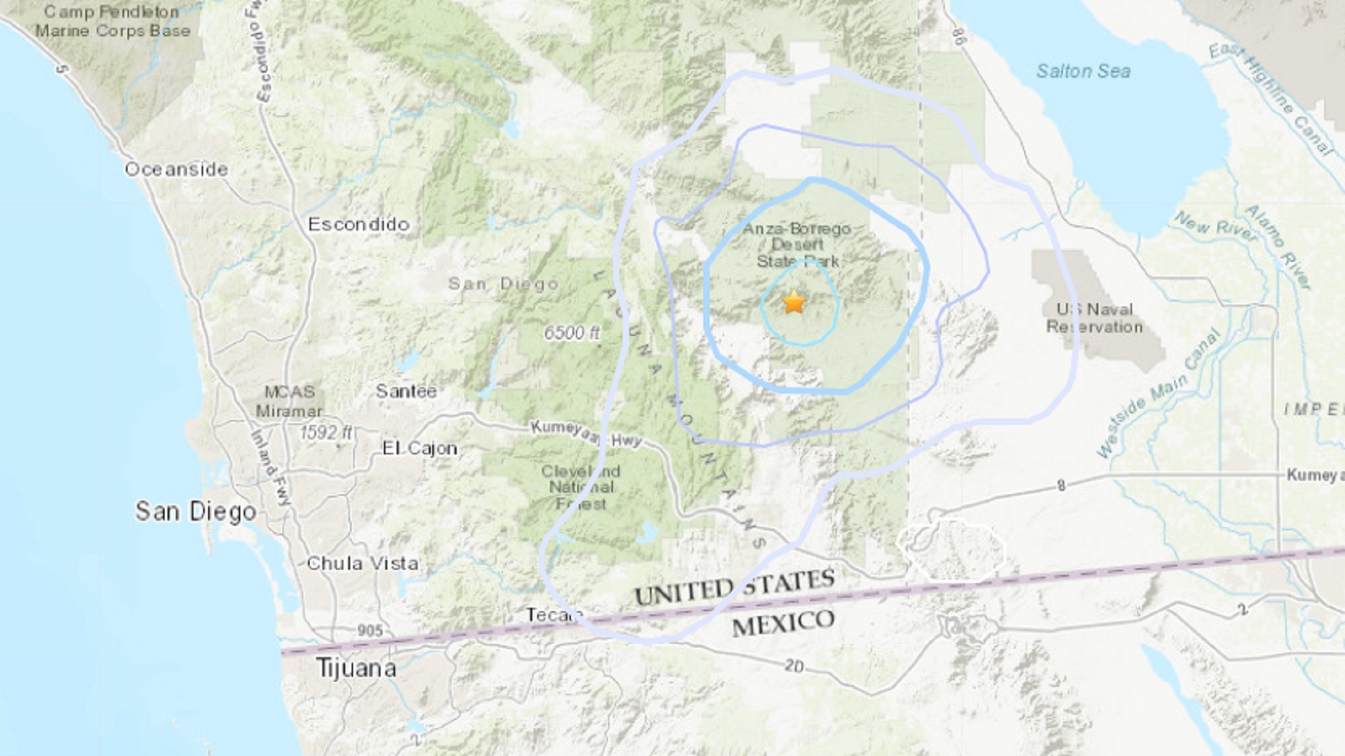 Small earthquake strikes San Diego County near Mt. Laguna | cbs8.com