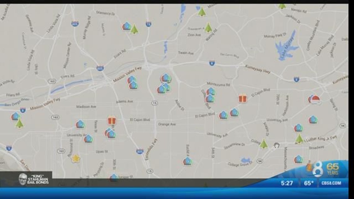 Holiday Cheer Map finds best holiday spots | cbs8.com