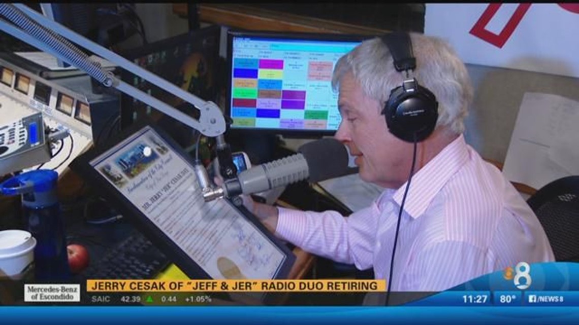 Jerry Cesak of "Jeff & Jer" radio duo retiring | cbs8.com