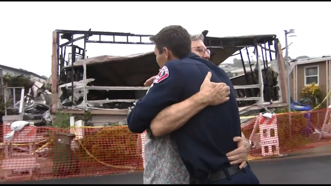 Oceanside firefighter responds to raging inferno at his own father's ...