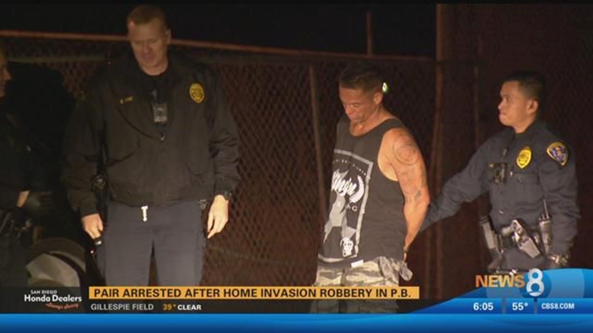 Pair arrested after home invasion robbery in Pacific Beach | cbs8.com