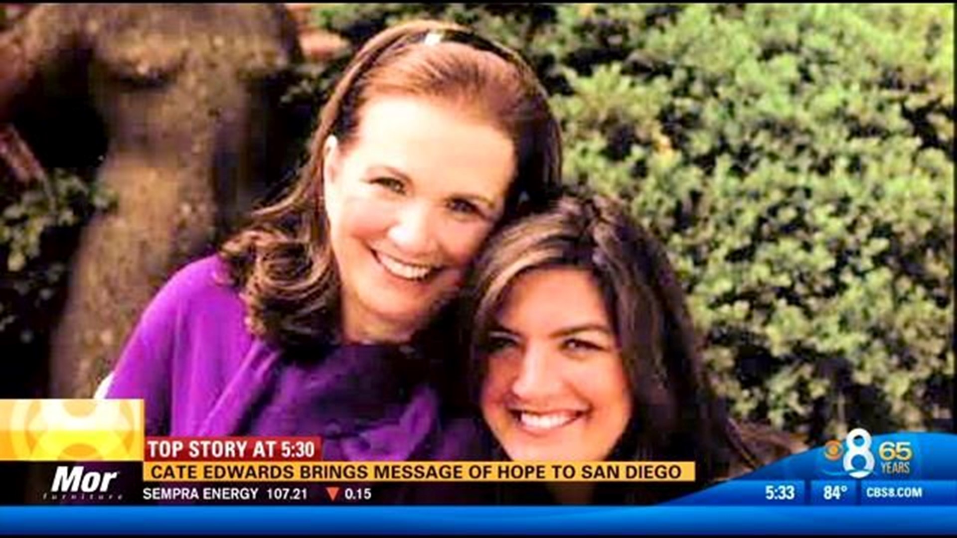 Cate Edwards brings message of hope to San Diego | cbs8.com