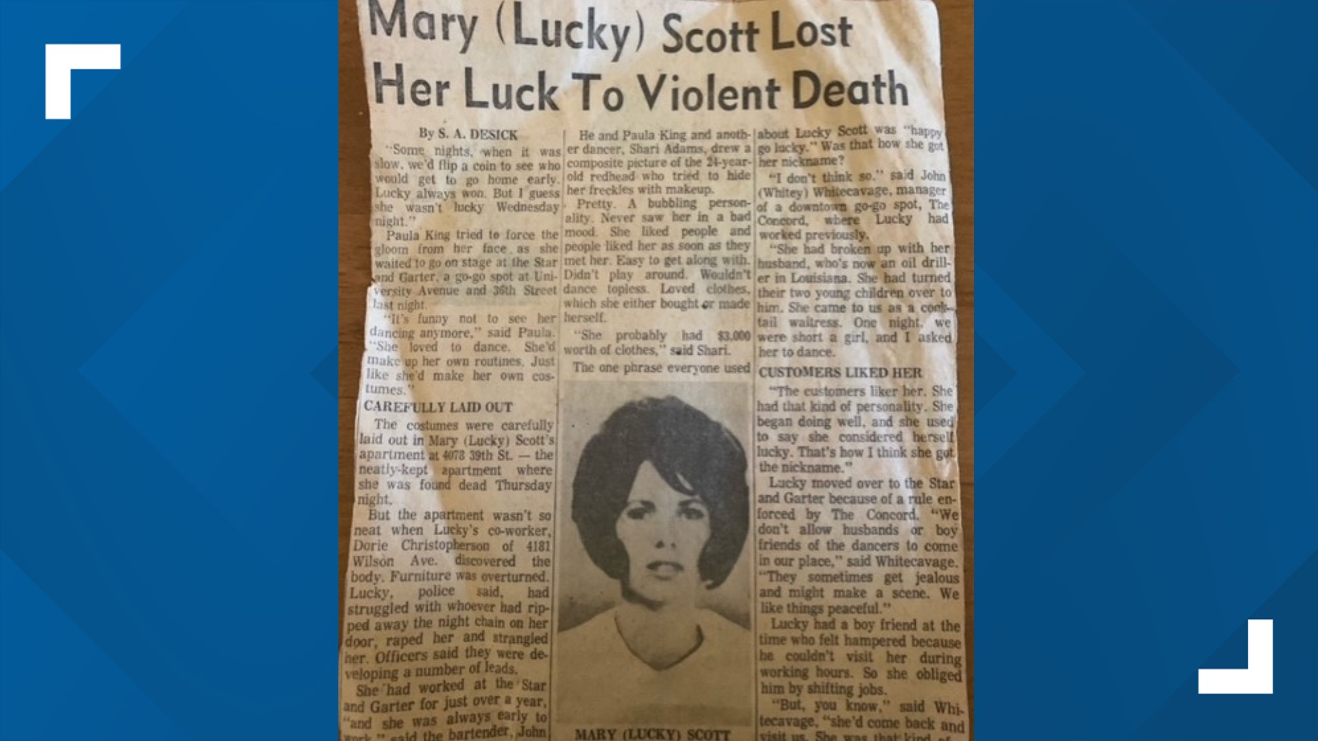 Arrest made in 1969 killing of City Heights woman, suspect identified ...
