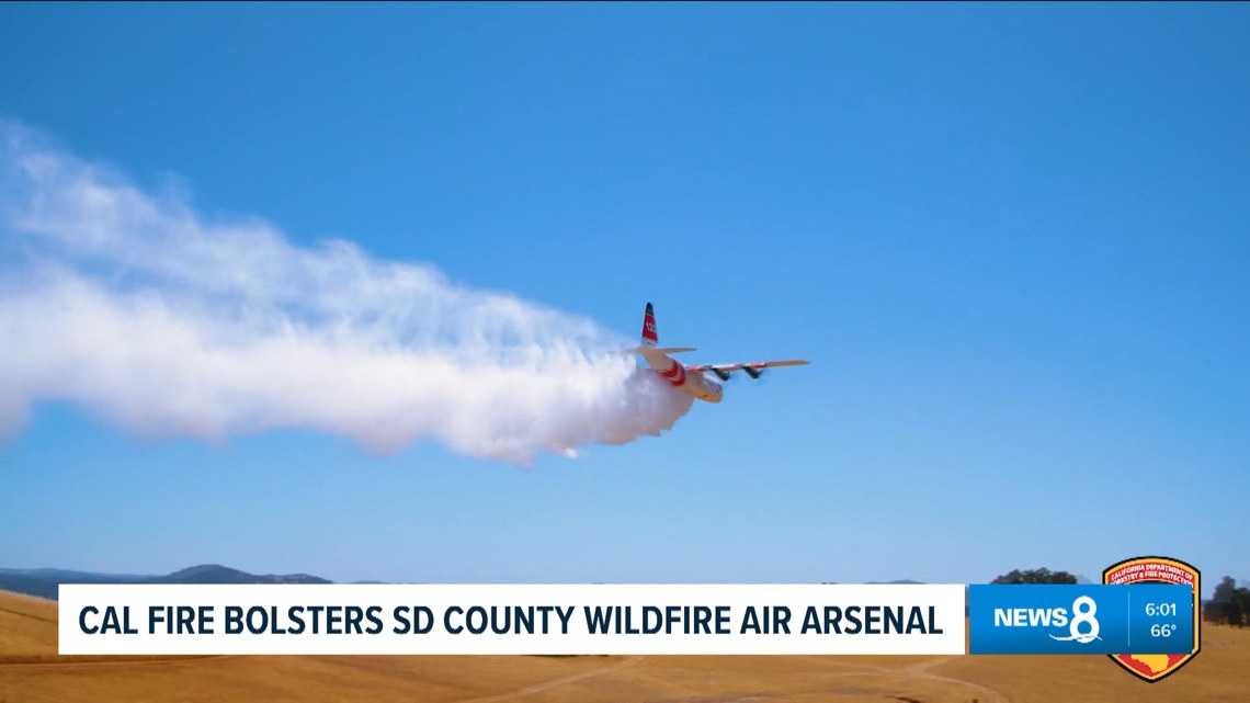 CalFire adds powerful C-130 air tanker and helicopter to San Diego ...