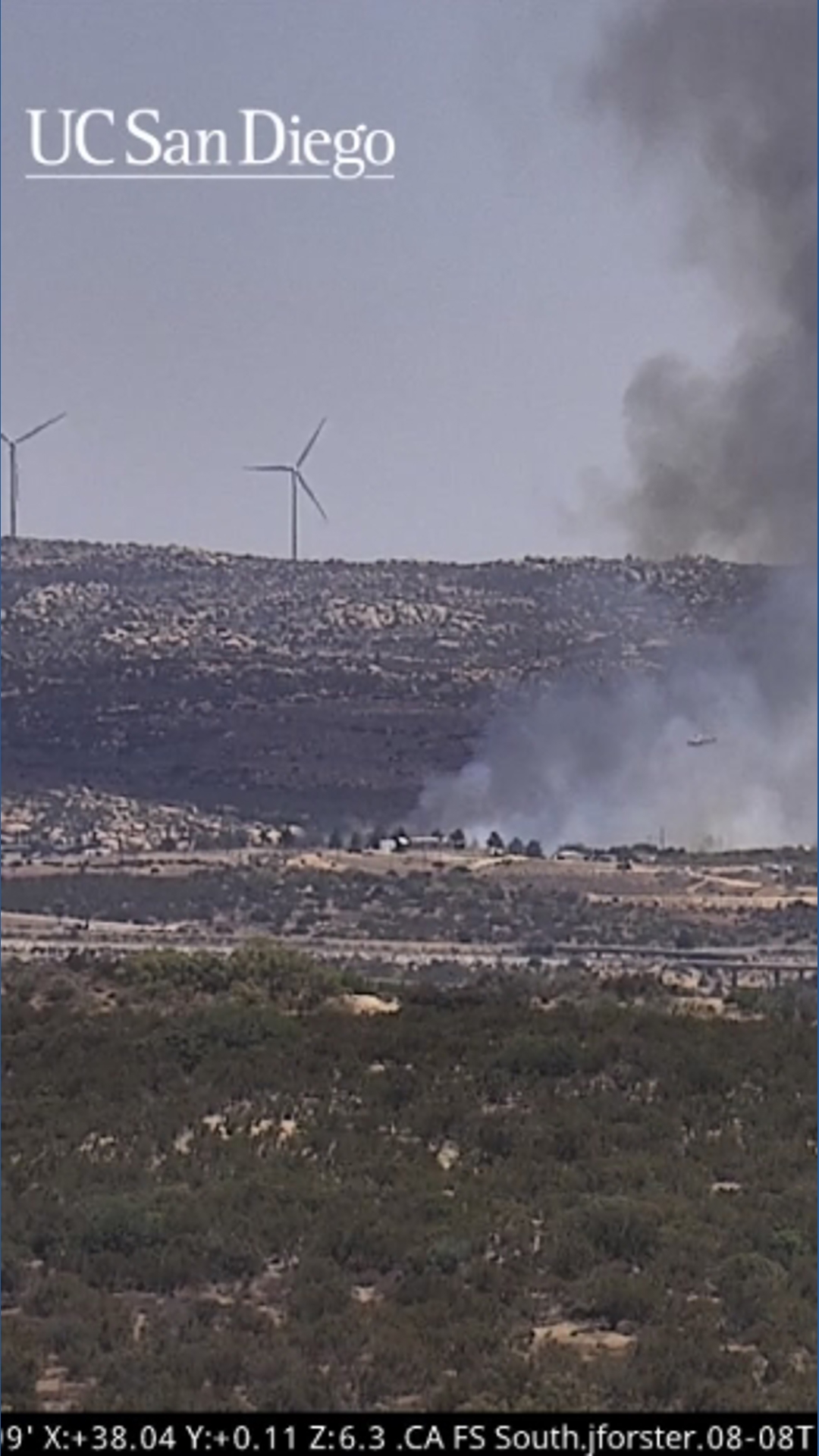 Brush fire, smoke, flames, any evacuations, map in Boulevard near I-8 | cbs8.com